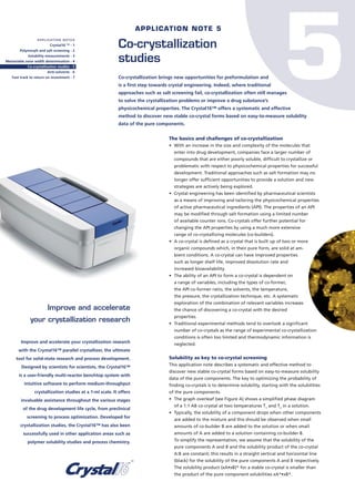 Application Note: Crystal16 and Co-Crystallization | PDF