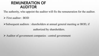 Appointment of auditor | PPTX