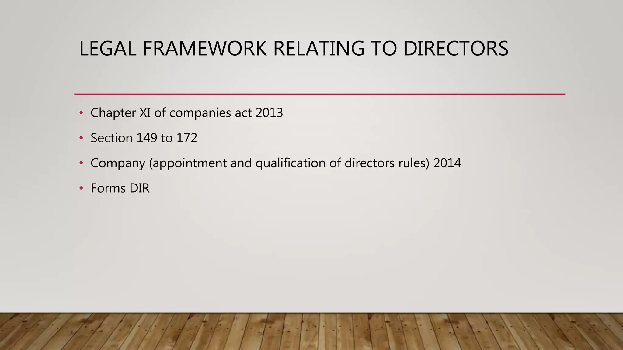 Appointment and qualification of directors | PPTX