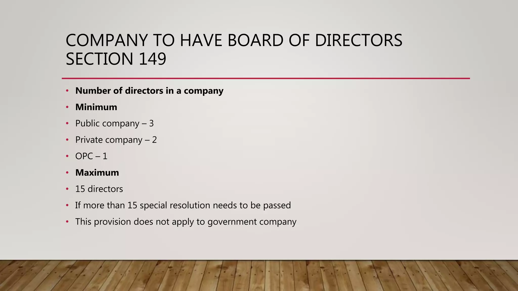Appointment and qualification of directors | PPTX