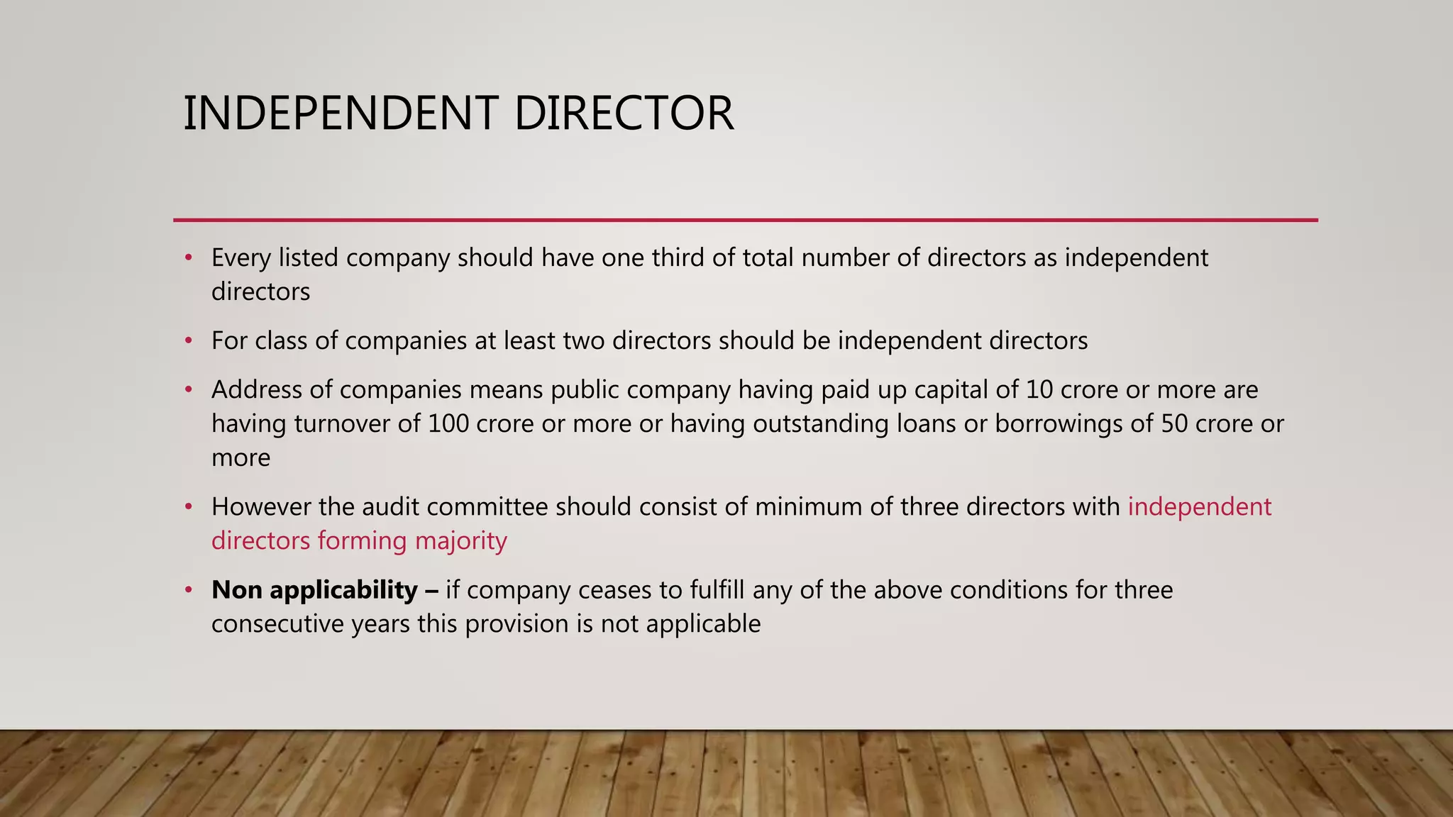 Appointment and qualification of directors | PPTX