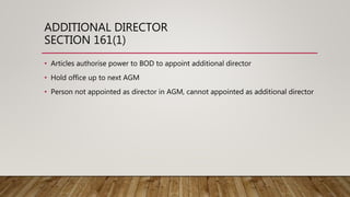 Appointment and qualification of directors | PPTX