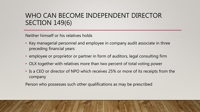 Appointment and qualification of directors | PPTX