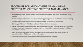 Appointment and remuneration of managerial personnel | PPTX