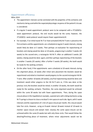 Appointment efficiency / for orthodontists by Almuzian | PDF