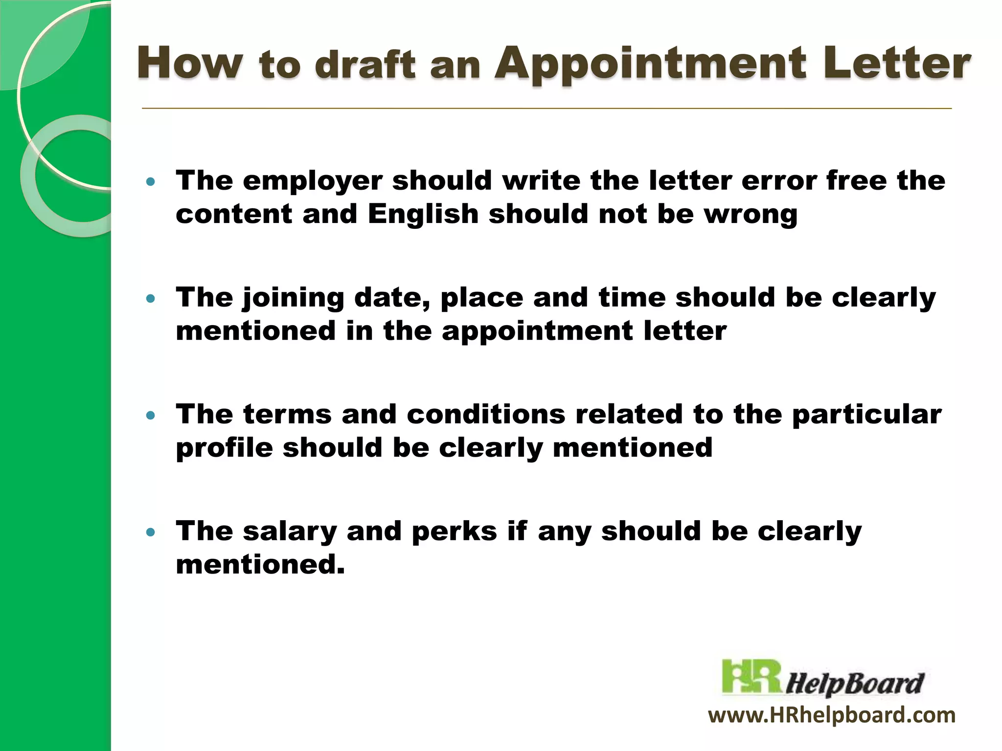 What is Appointment Letter? | PPTX