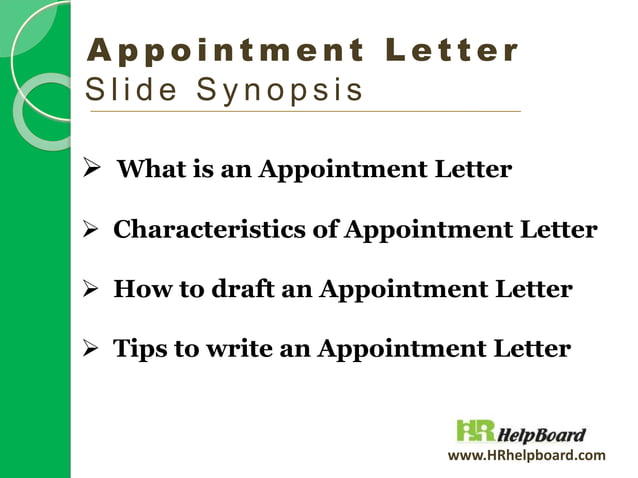 What is Appointment Letter? | PPTX