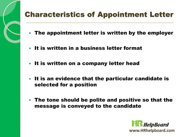 What is Appointment Letter? | PPTX