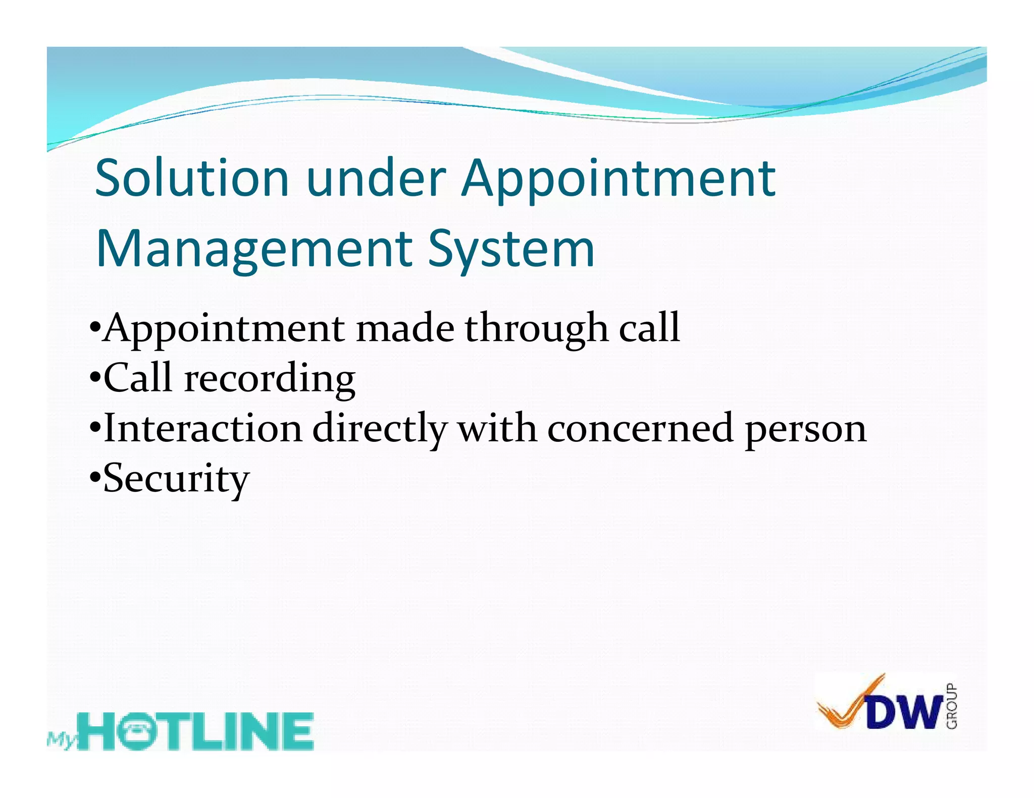 Appointment Management System | PPT
