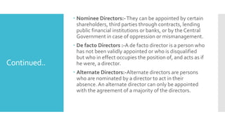 Appointment of Director | PPTX