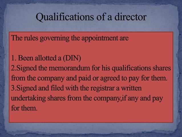 Appointment of directors powers, duties and liabilities | PPTX
