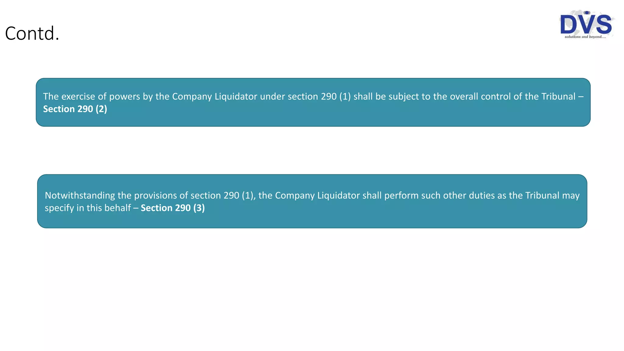 Appointment of Liquidators | PPTX
