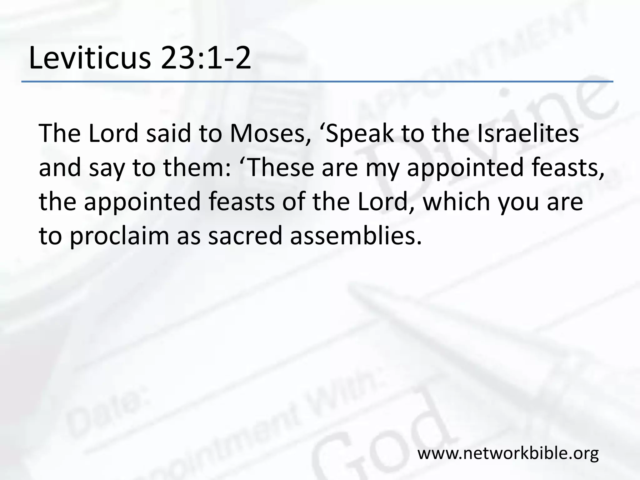 Appointments with God part 1 (Sabbath) | PPTX