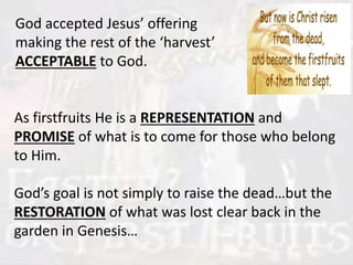 Appointments with God part 9 (Feast of Firstfruits) | PPT
