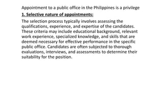 APPOINTMENT TO A PLANTILLA POSITION IS A PRIVILEGE.pptx