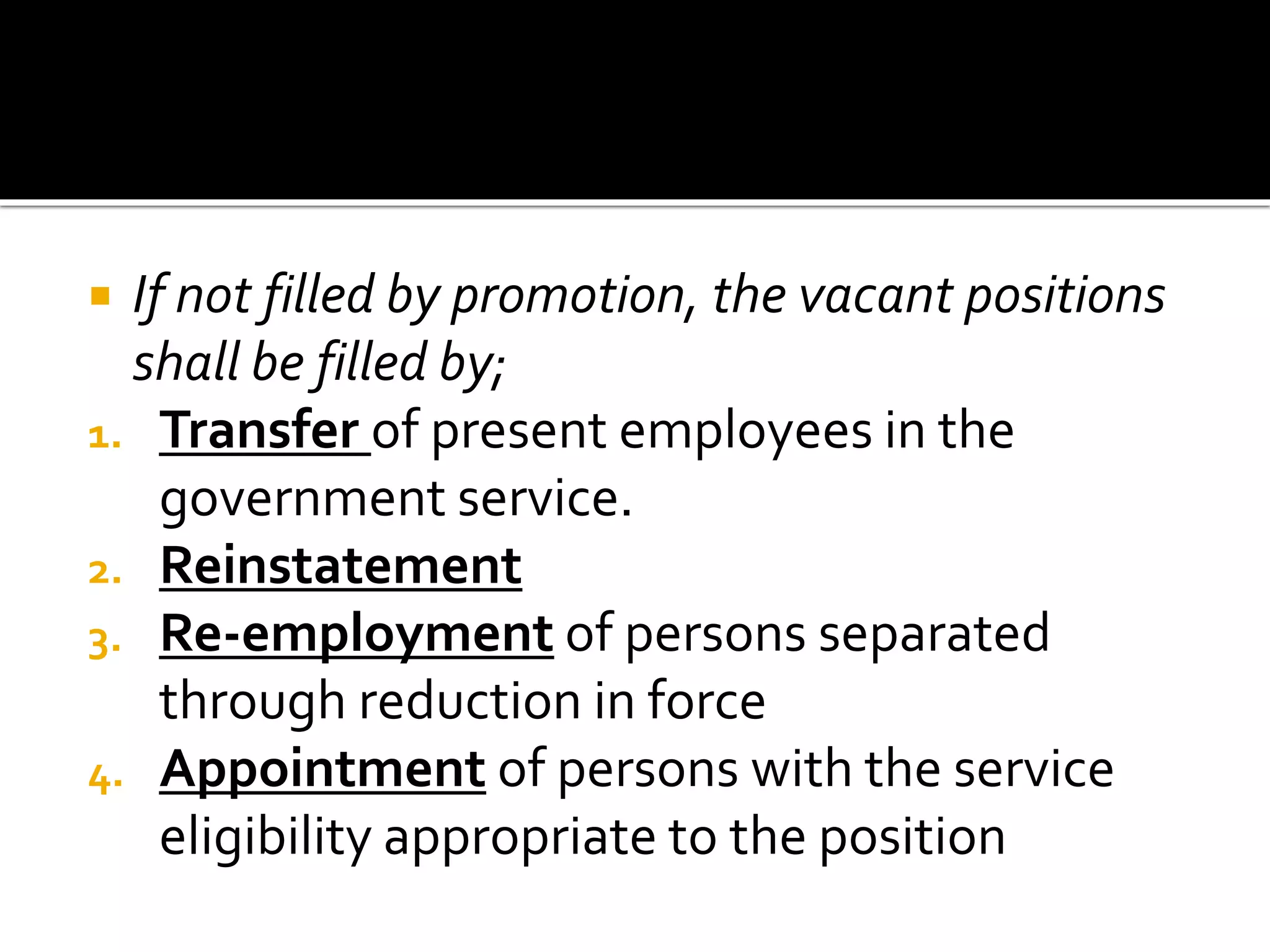 Appointment to Government Service | PPTX