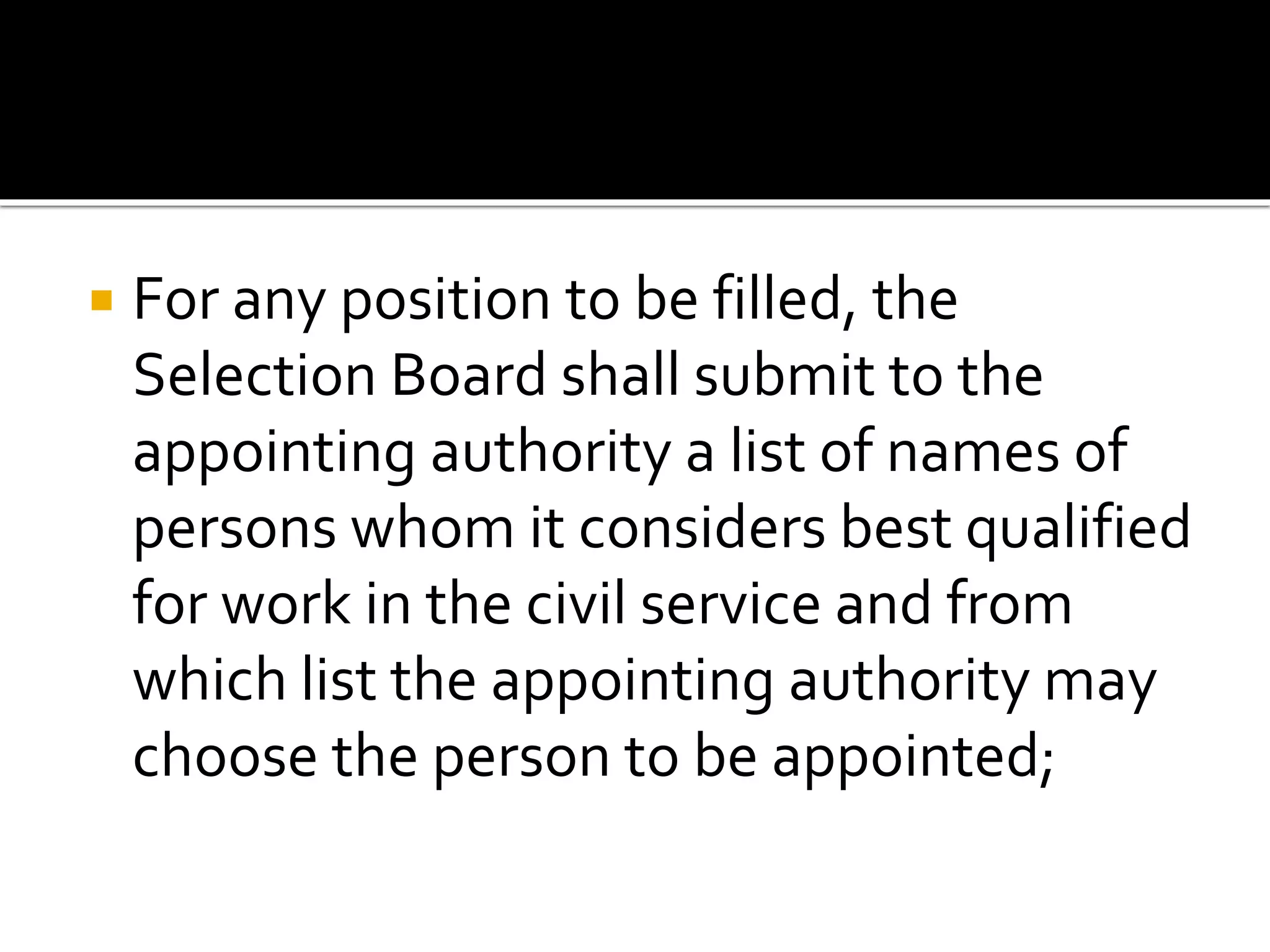 Appointment to Government Service | PPTX