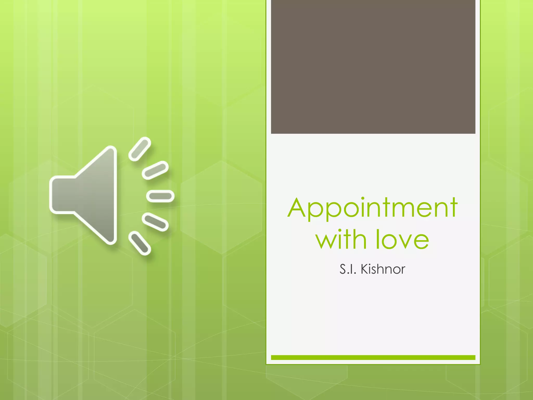 Appointment with Love | PPTX