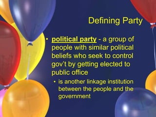 AP Political Parties | PPT