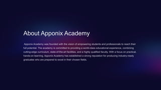 Apponix Academy Bangalore............... | PPT