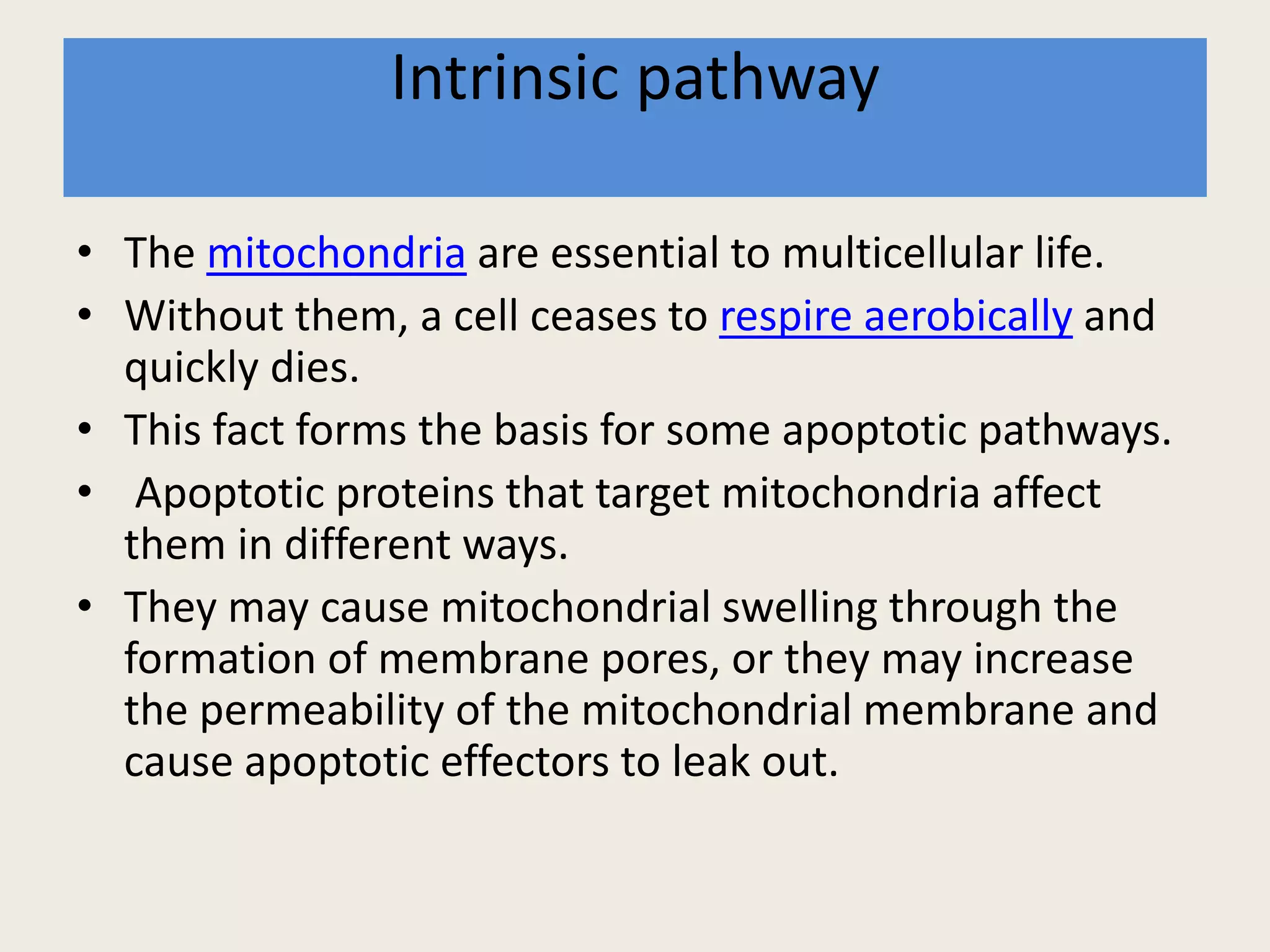 Intrinsic and Extrinsic Pathway of Apoptosis | PPTX