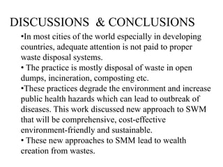 Apporoches of solid waste management | PPT