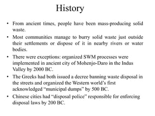 Apporoches of solid waste management | PPT