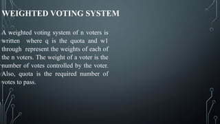 Apportionment and Voting in statistics ppt | PPTX
