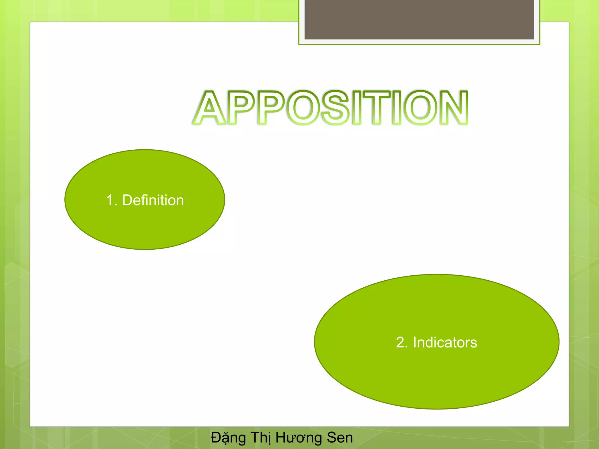 Apposition | PPTX