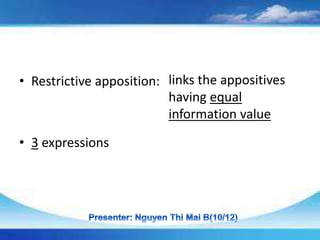 Apposition | PPTX