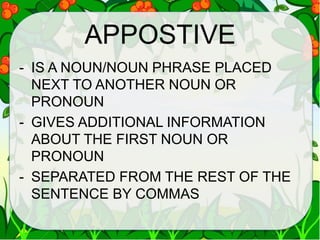 Appositive | PPT