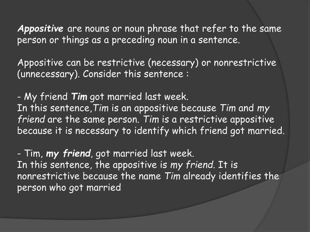 Appositive and adjective clause | PPT