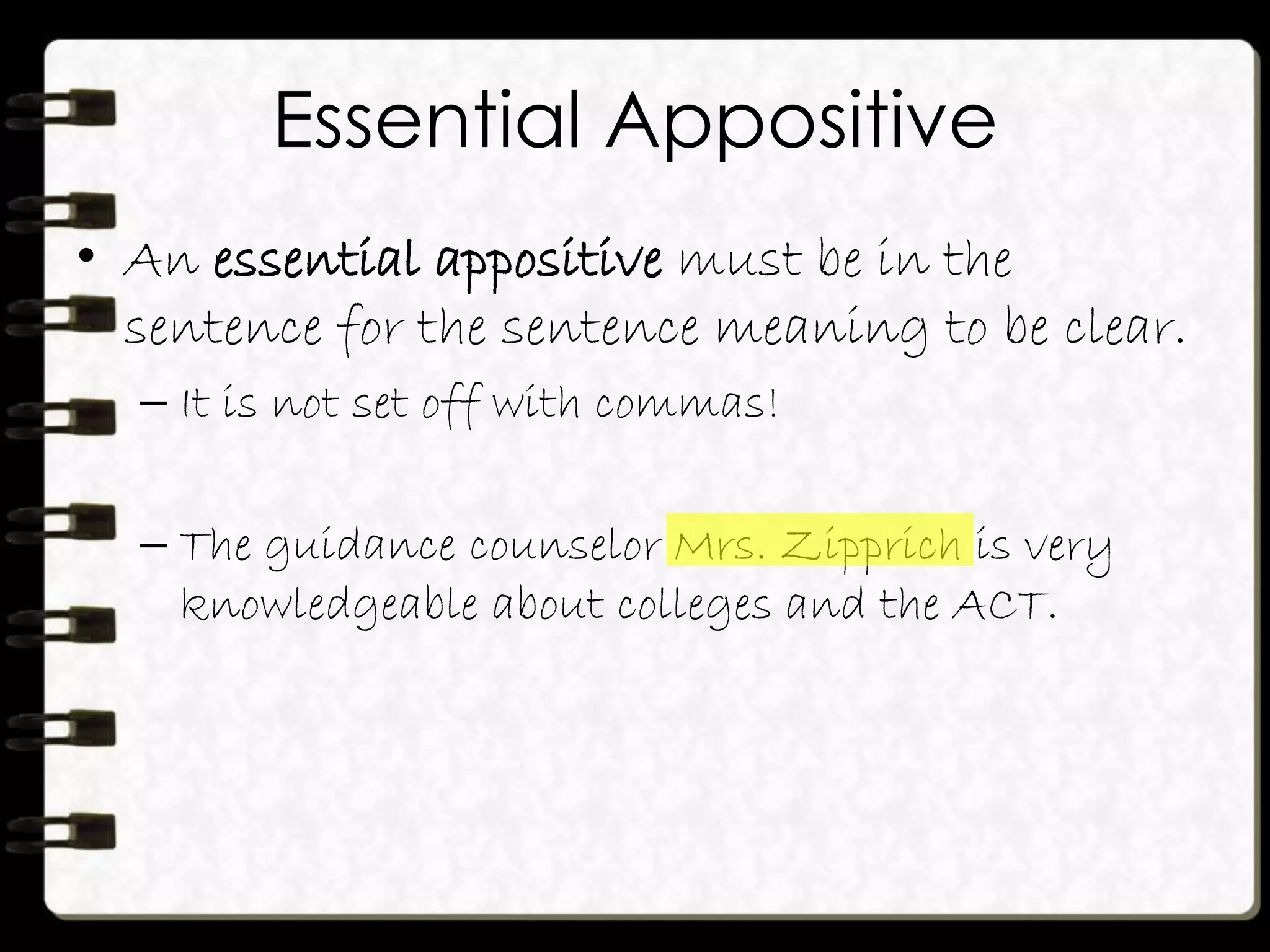Appositive & appositive phrases | PPT