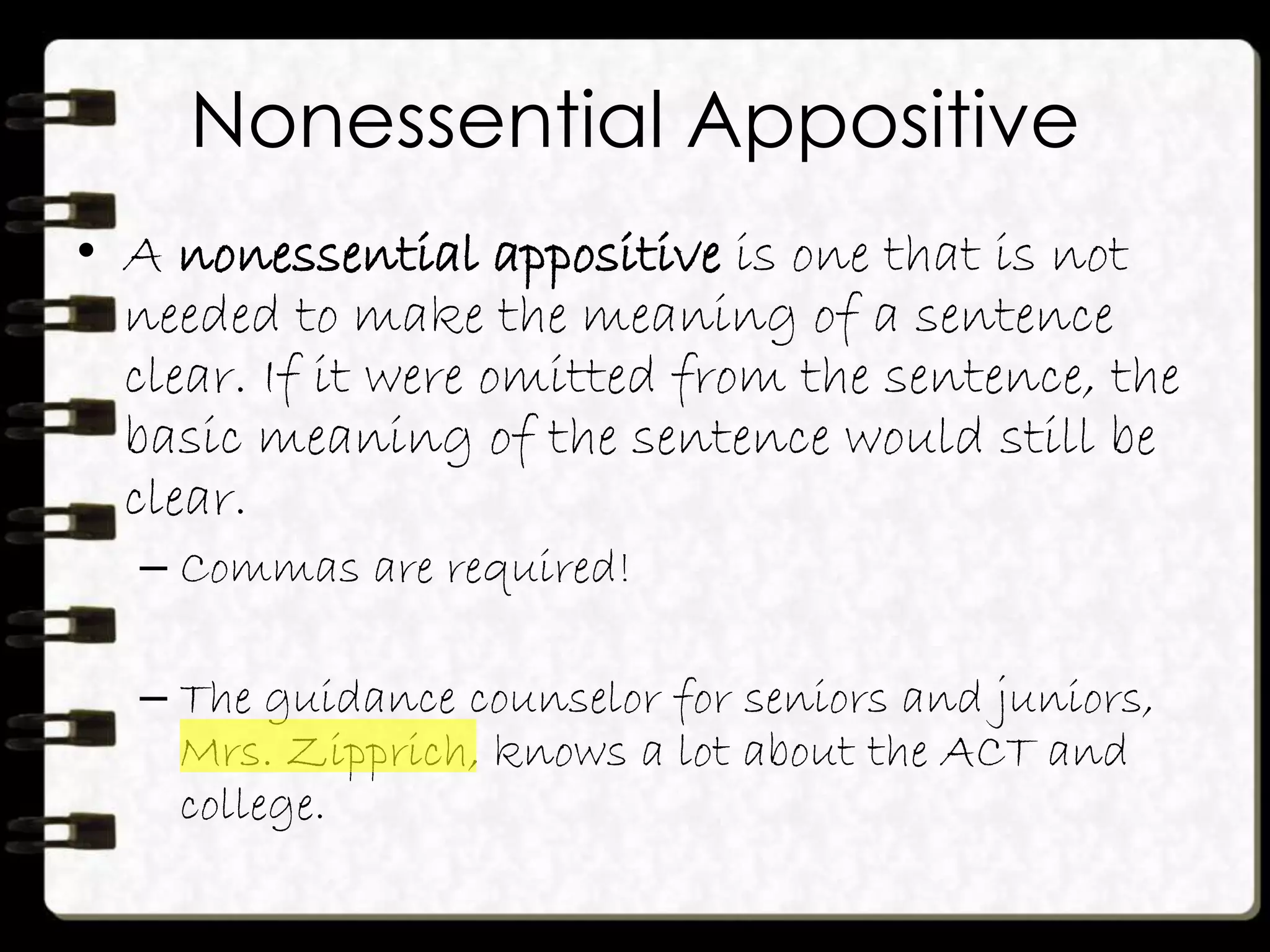 Appositive & appositive phrases | PPTX