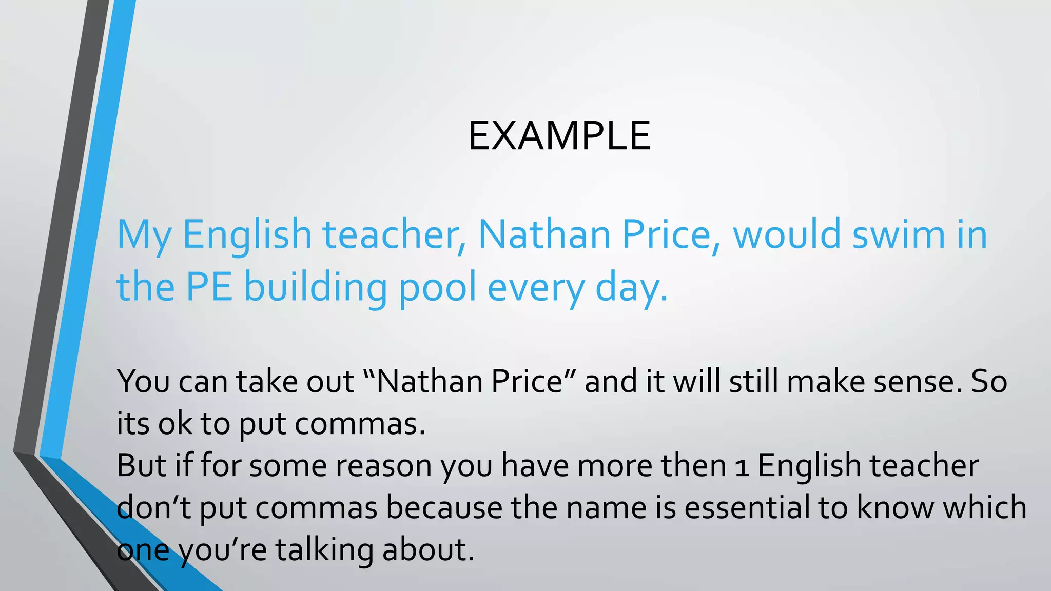 Appositives and commas | PPTX