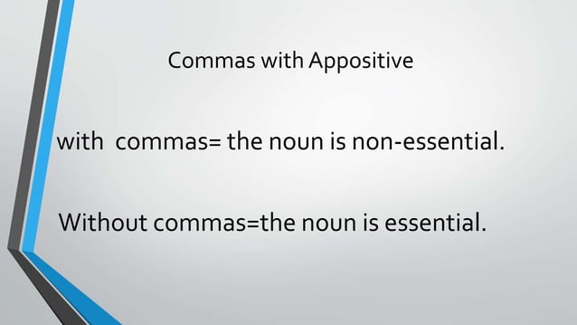 Appositives and commas | PPT