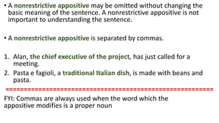 Appositive sgrade8 | PPT