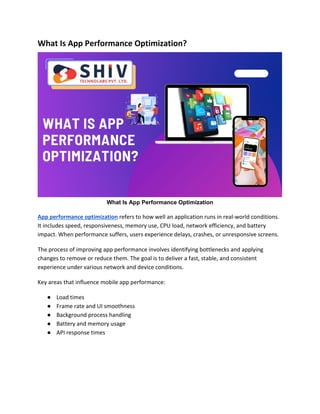 Improve App Performance: Key Tips Explained | PDF