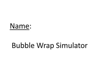 App presentation update | PPT