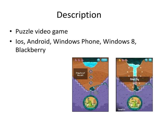 Wheres my water | PPTX | Computer Software and Applications | Computing