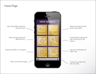 Mike the Tiger App Presentation | PDF