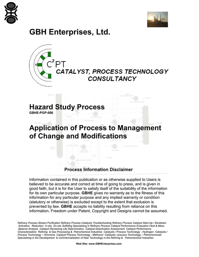 Application of Process to Management of Change and Modifications | PDF