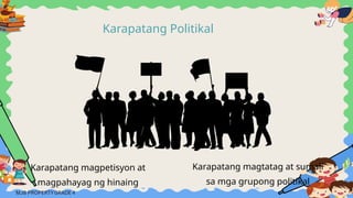 Mga Karapatan ng Mamamayang Pilipino: Isang Gabay sa Sibil, Politikal ...