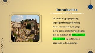 Roman Powerpoint- Contributions made by The Romans | PPTX