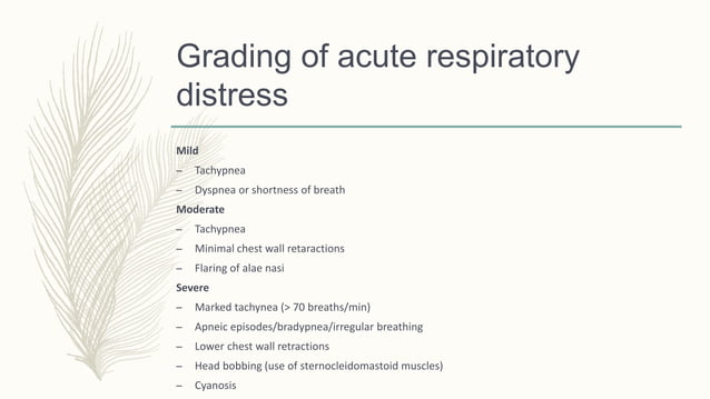 Approach to respiratory distress in children | PPTX
