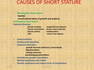 Apprach to short stature when ,what,how | PPTX