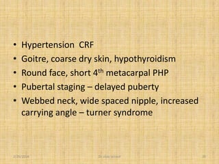 Apprach to short stature when ,what,how | PPTX