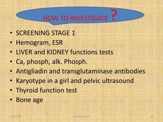 Apprach to short stature when ,what,how | PPTX