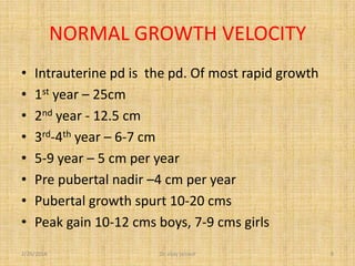 Apprach to short stature when ,what,how | PPTX