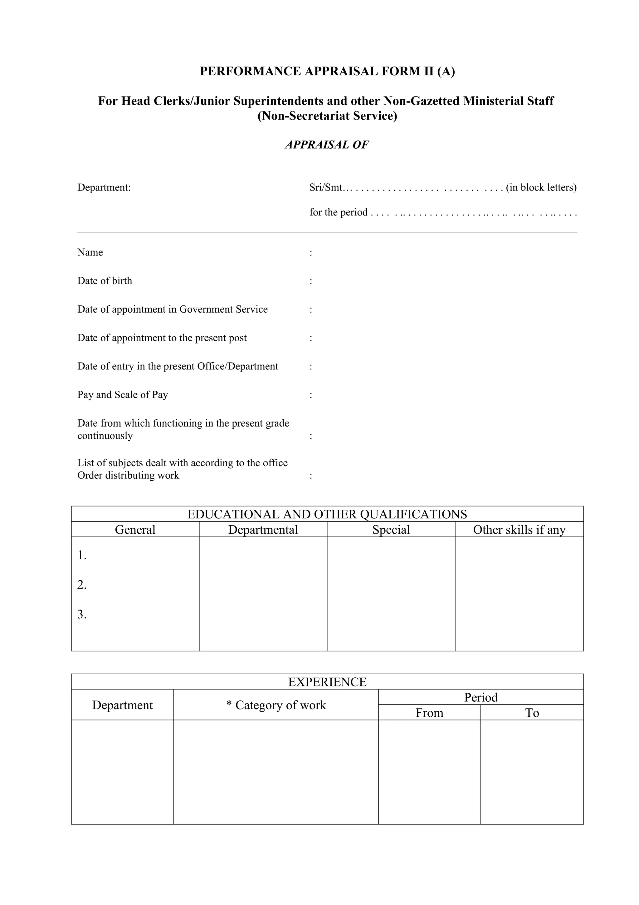 Appraisal | DOC